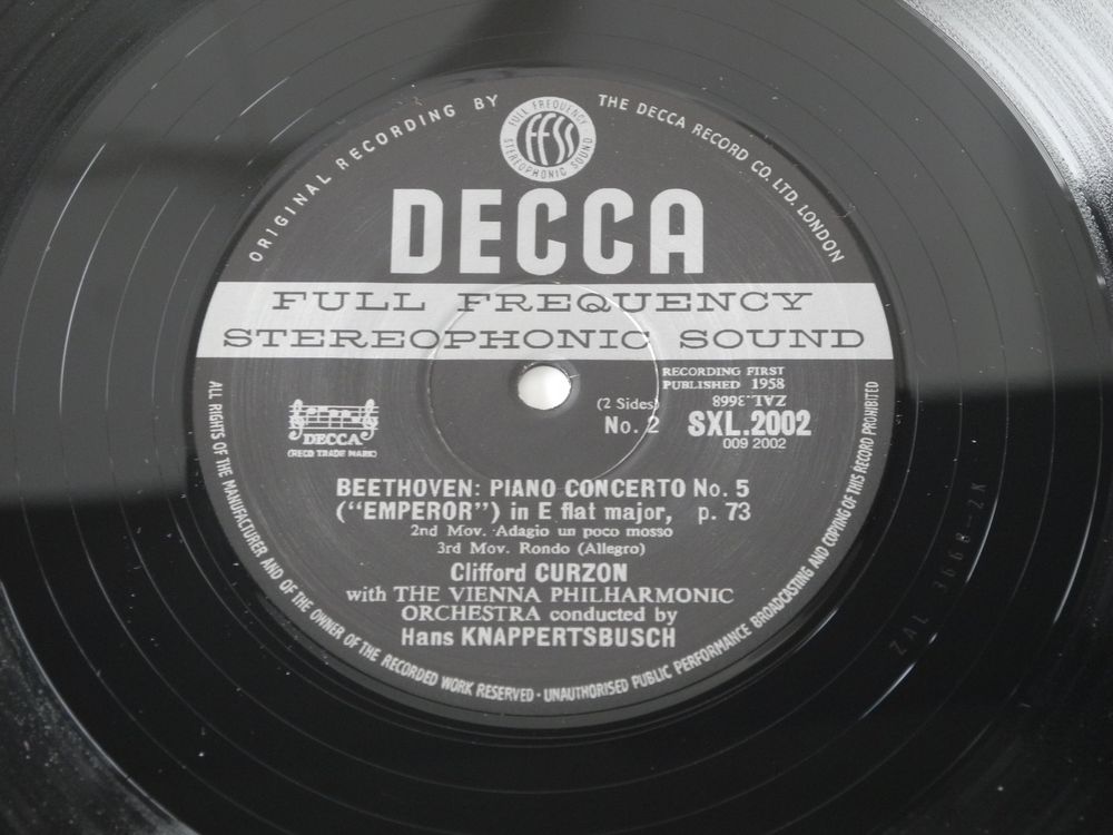 BEETHOVEN: KLAVIERK - CURZON/KNAPPERTSBUSCH - DECCA SXL 2002 (Neu (gemäss Beschreibung)) in ...