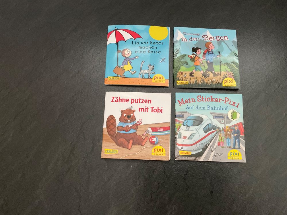 4x Pixi - Zähne putzen mit Tobi, Auf dem Bahnhof etc. (Gebraucht) in ...
