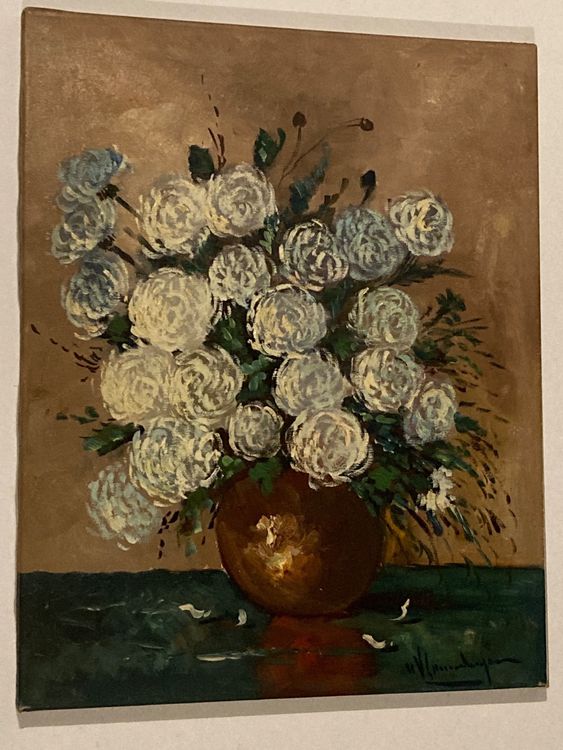 Stilleben signiert mit Blumen in Vase | Kaufen auf Ricardo