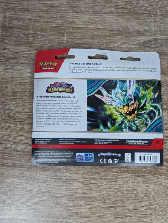 Lot de 2 3-Pack Pokémon Scarlet & Violet Twilight Masquerade (Neuf avec ...