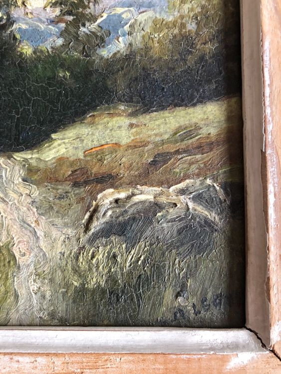 Antikes Gemälde - signiert - Alexandre Lefort (Gebraucht) in Arlesheim für CHF 75 – mit ...