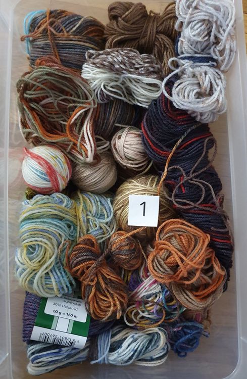 Resten Sockenwolle Braun Töne 296g für Stricklisel Nr 1 (Gebraucht) in für CHF 6 – mit Lieferung ...