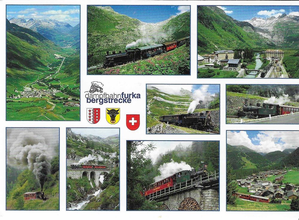 Dampfbahn Furka Bergstrecke Oberwald-Realp (Neu (gemäss Beschreibung ...