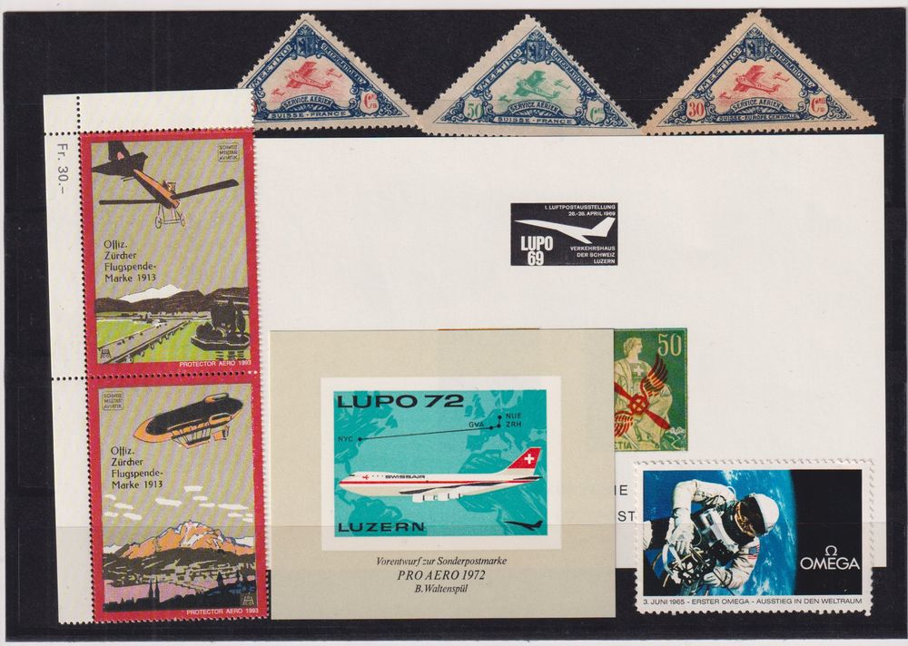 Flugvignetten und Repros. Anschauen !! (Gebraucht) in Bibern SH für CHF 30 – mit Lieferung auf ...