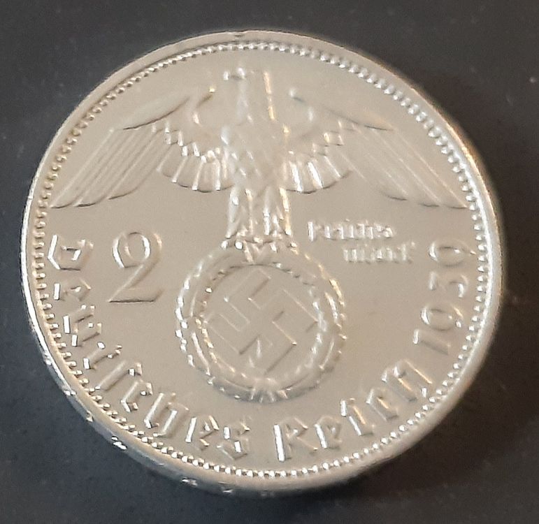 Deutsches Reich - 2 Reichsmark 1939 J (Gebraucht) in Ebikon für CHF 11 – mit Lieferung auf ...