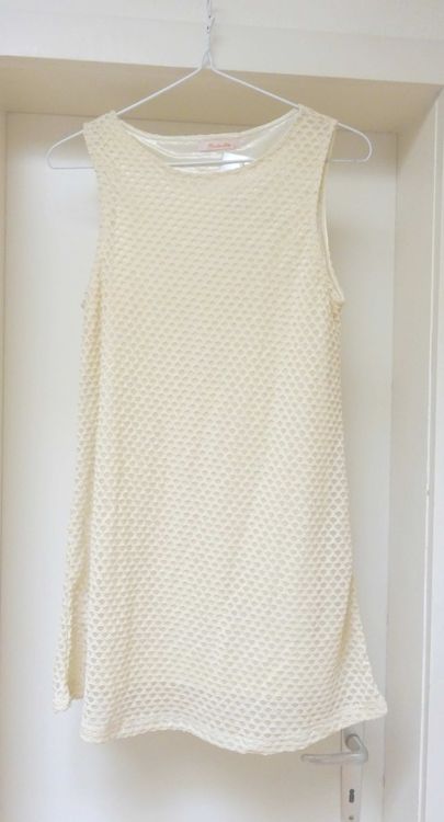 Neues doppellagiges Long Top / Tunika - off-white - Grösse M (Neu und ...