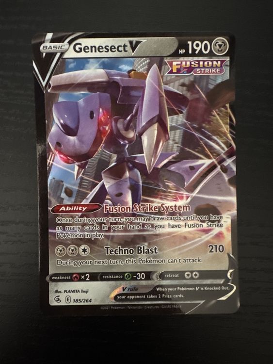 Genesect V - Fusion Strike - Pokemon Karte (Neu (gemäss Beschreibung ...