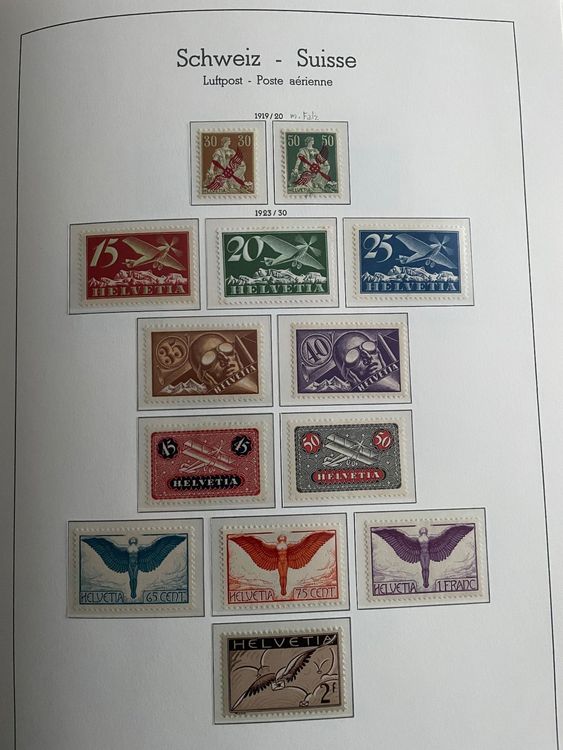 CH Briefmarken Luftpost 1919-1963 (Neu (gemäss Beschreibung)) in ...