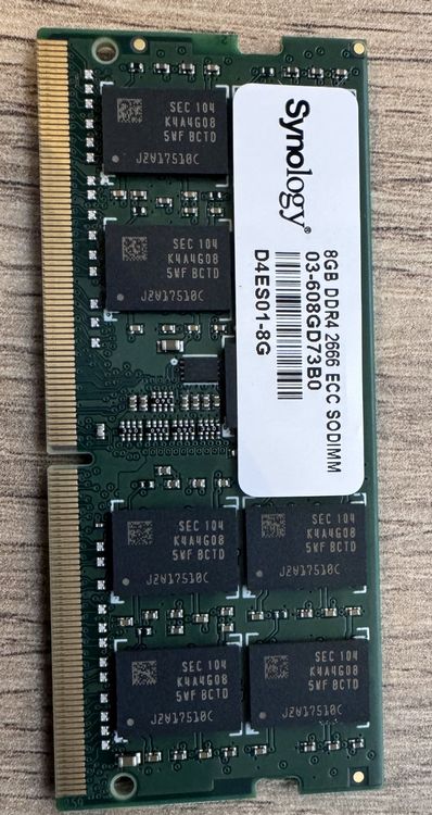 Synology 8GB DDR4 2666 ECC SODIMM (D4ES01-8G) (Gebraucht) in Adligenswil für CHF 89 – mit ...