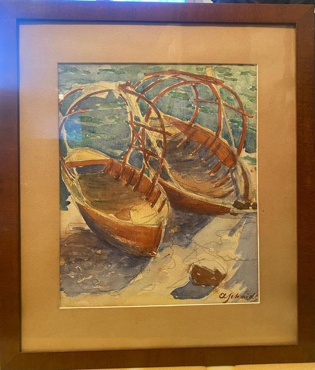 Titolo: Barche ad arcione - Artista: Antoine Schmidt (Usato) a Pura per ...