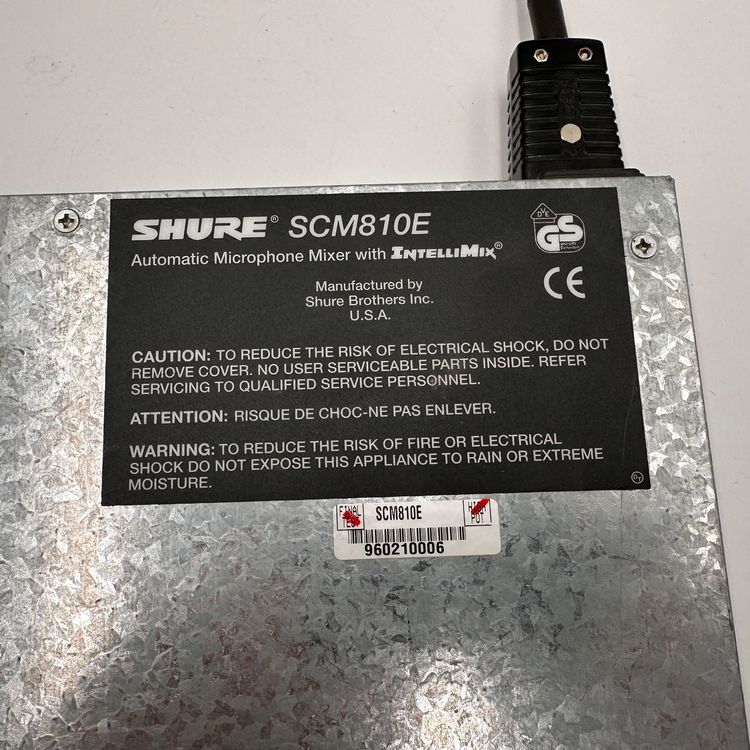 console de mixage automatique professionnelle SHURE SCM810 | Kaufen auf ...