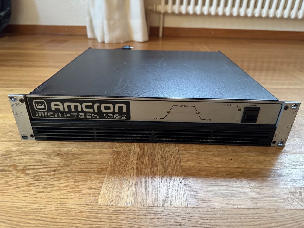 Amcron (Crown) Micro-Tech 1000 Stereo PA-Endstufe, Analog (Gebraucht ...