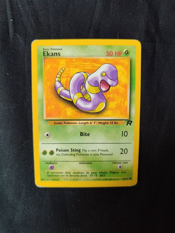 Pokemon card Ekans Team Rocket Wizards English (Gebraucht) in Thonex ...