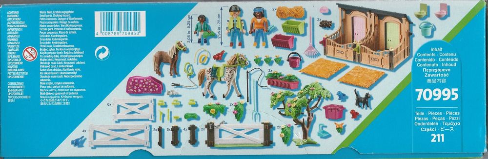 PLAYMOBIL COUNTRY 70995 LEZIONI DI EQUITAZIONE E STALLE New (Neu und ...