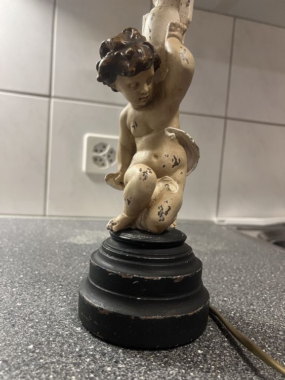 Schöne antike Nachttischlampe Engel | Kaufen auf Ricardo