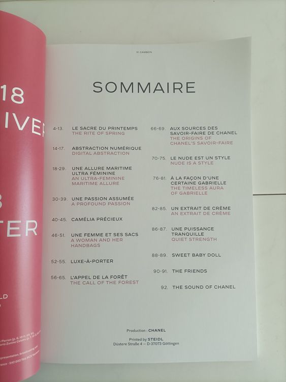 Chanel magazine 31 rue Cambon 18 Automne-Hiver | Fall-Winter (Gebraucht ...