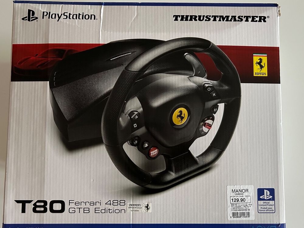Thrustmaster T80 Ferrari 488 GTB Edition Lenkrad (Gebraucht) in Schaan ...