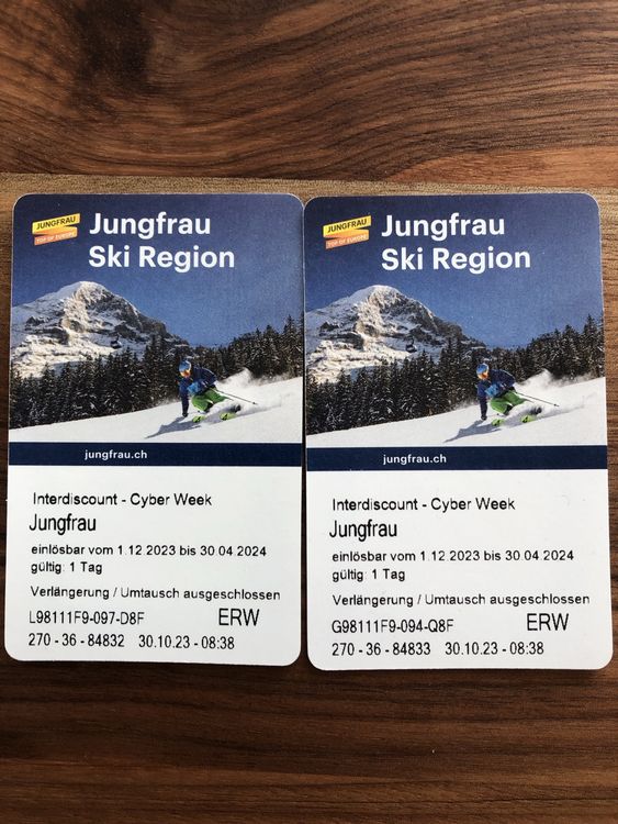 2 Ski Tageskarten Jungfrauregion | Kaufen auf Ricardo 2 Ski Tageskarten Jungfrauregion | Kaufen auf Ricardo