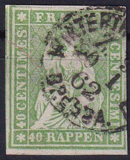 Schöner Strubel 26 mit TOP Stempel "WINTERTHUR" (Gebraucht) in Samnaun-Compatsch für CHF 15 ...