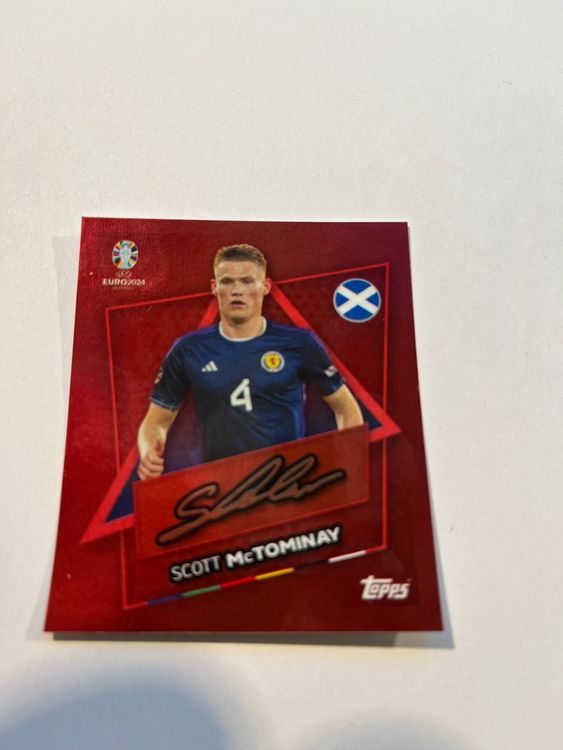 Topps Sticker SCO SP Scott McTominay mit Unterschrift. (Neu (gemäss ...