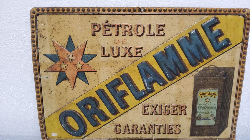 Ancienne plaque publicitaire Oriflamme | Kaufen auf Ricardo