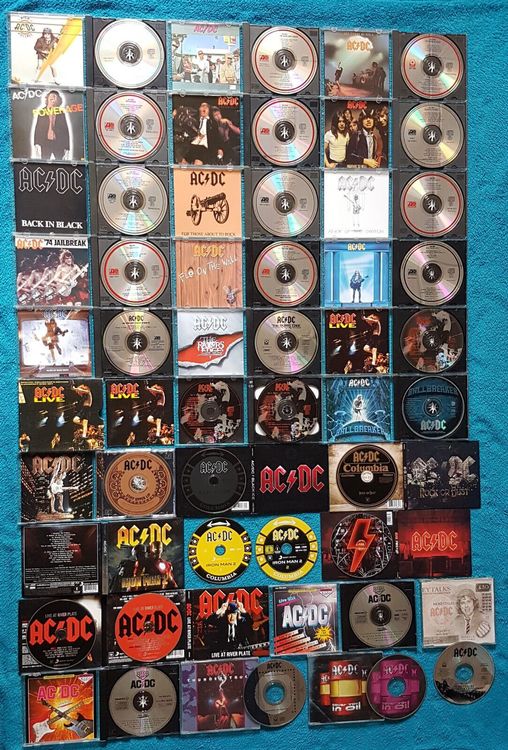 AC/DC - Sammlung - Collection - CD + Bonfire Box, Button usw (Gebraucht ...