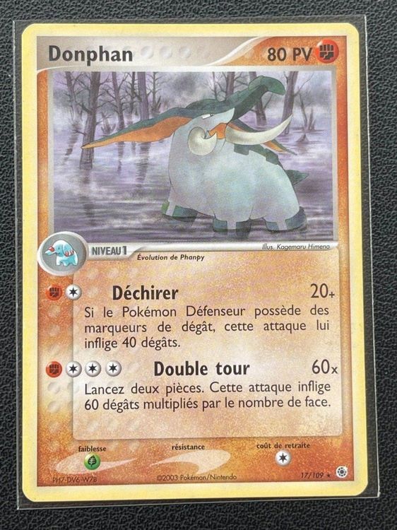 2003 Donphan 17/109 EX Rubin & Saphir Rare (Neu (gemäss Beschreibung ...