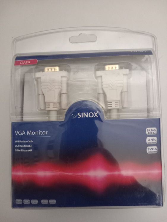 Monitor Kabel VGA 10m von Sinox | Kaufen auf Ricardo