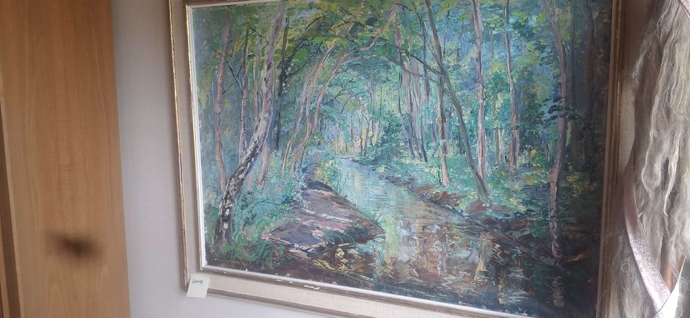 Waldweg Gemälde, signiert H. R. meyer Herbststimmung (Gebraucht) in Neunkirch für CHF 500 – mit ...