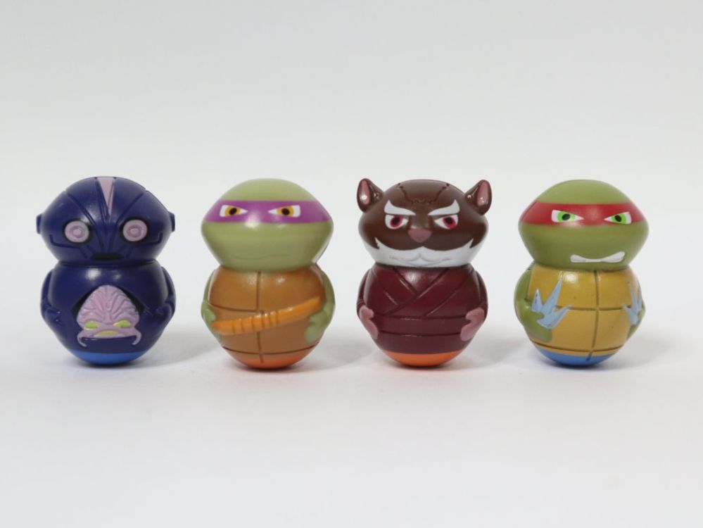 4x Ninja Turtles mini Stehauf Figuren neu aus Blindbag (Neu (gemäss ...