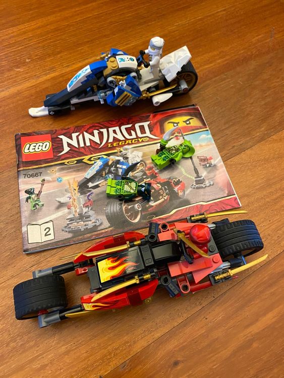 Lego Ninjago: Kais Feuer-Bike & Zanes Schneemobil 70667 | Kaufen auf ...