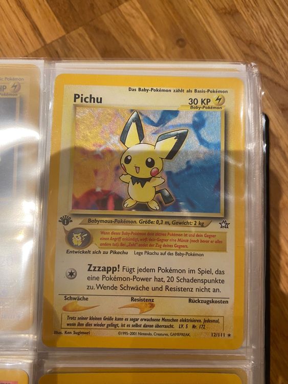 Pichu 1. edition holo (Neu (gemäss Beschreibung)) in Zürich für CHF 30 ...