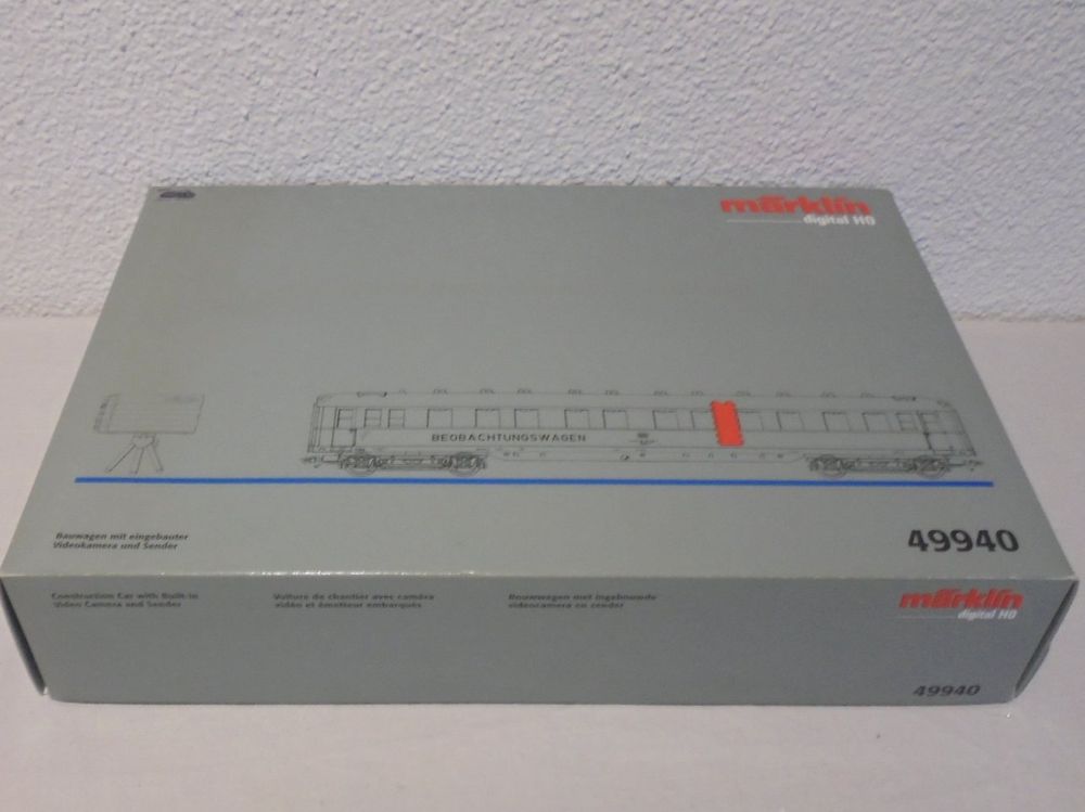 H0 Kamera-Wagen - Märklin 49940 - Bauwagen DB - ungebraucht (Defekt) in ...