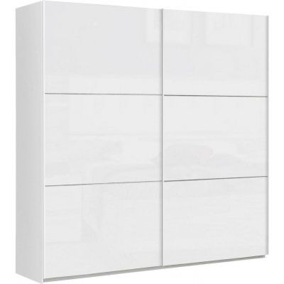 Schwebeturenschrank Weiss Hochglanz
