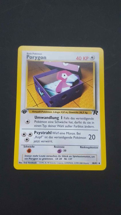 Porygon - 1. Edition Team Rocket (Gebraucht) in Altstätten SG für CHF 1 ...