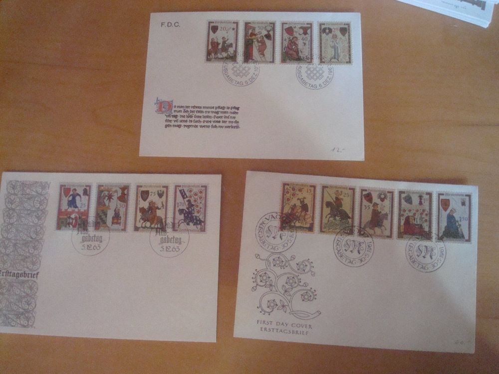 FL 1961-2-3 FDC Serien SELTEN (Gebraucht) in Gordola für CHF 1 – mit ...