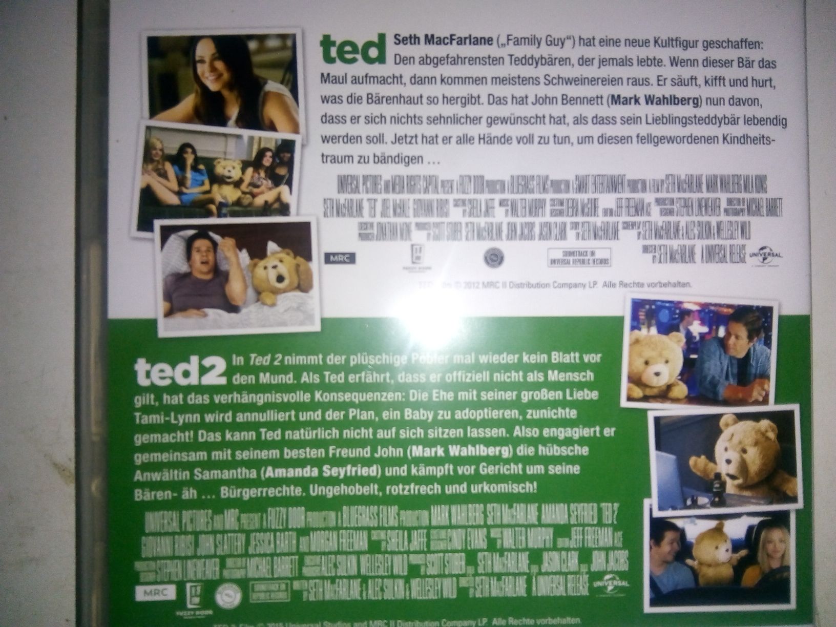 Ted (1+2) Donner-Buddies 2-Movie Collection (D-E-Tr) 2-DVD (Gebraucht ...