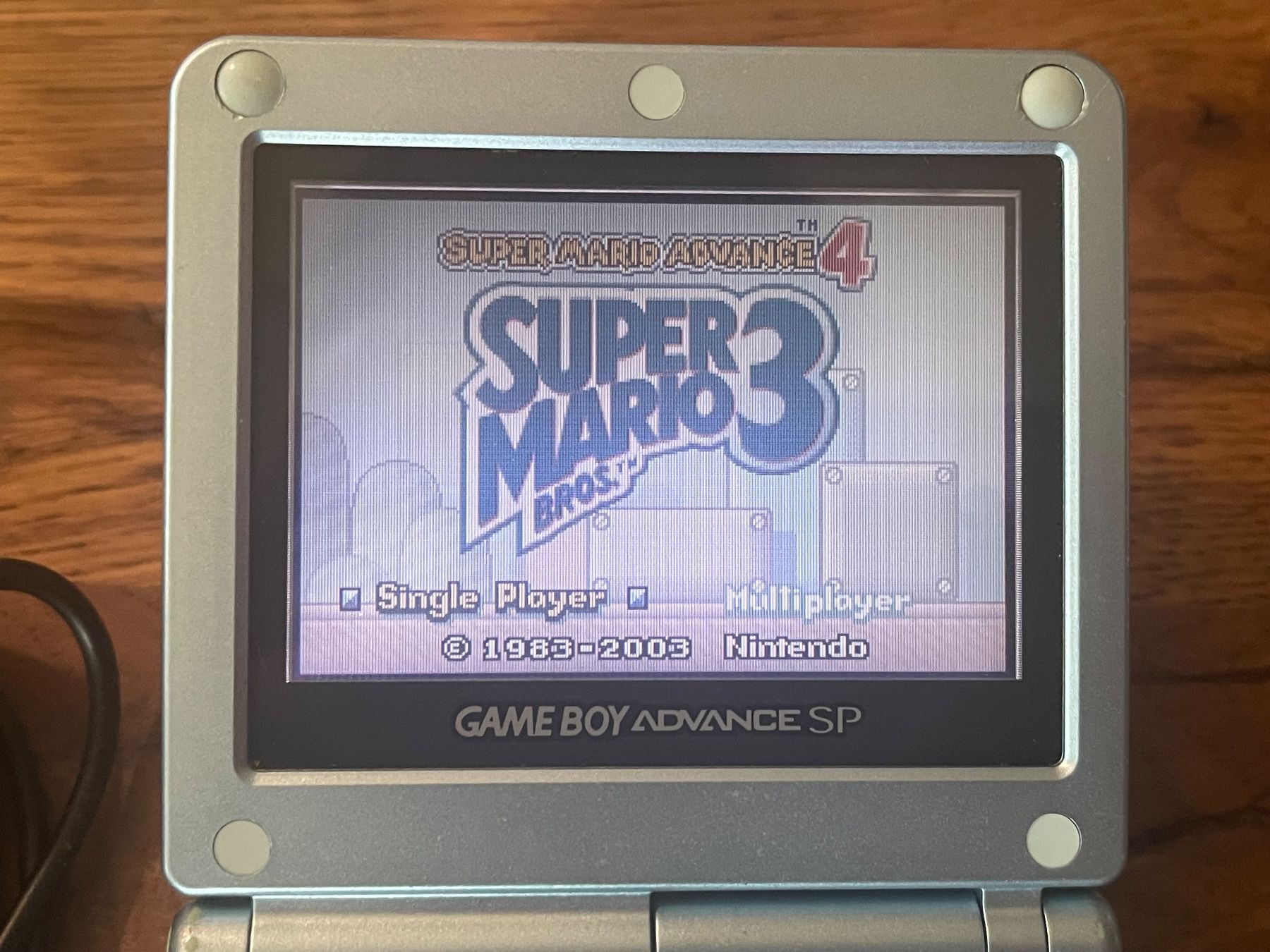 Nintendo Game Boy Advance SP - AGS-001 - Arctic Blue & Mario (Gebraucht ...