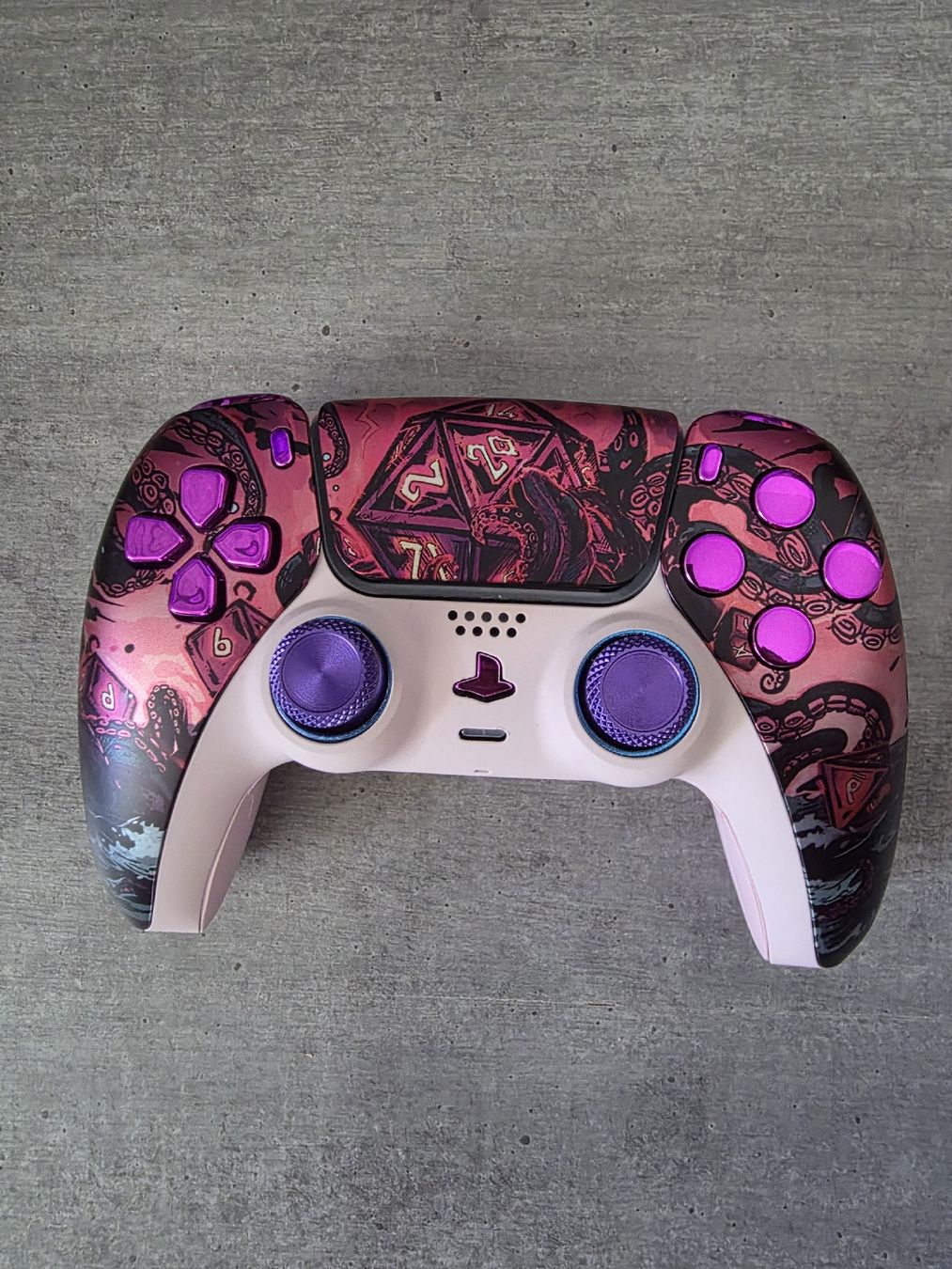 Custom PS5 Controller - Pink Octopus Design - Unikat! (Neu und ...