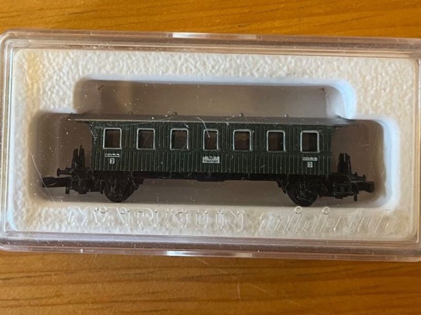 Märklin mini-club Spur z 8700 Personenwagen grün OVP | Kaufen auf Ricardo