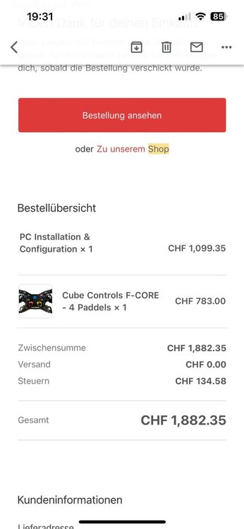Profi Sim-Rig (Gebraucht) in Laax GR 2 für CHF 4000 – nur Abholung auf ...