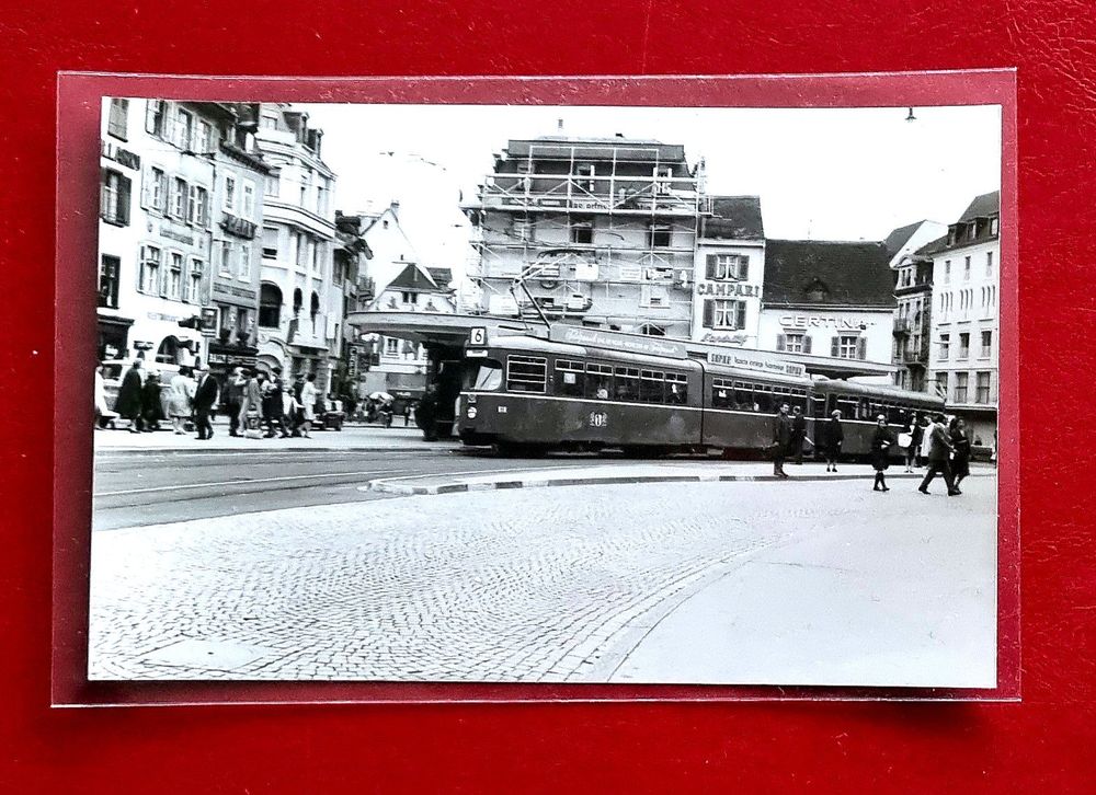 Basel - Barfüsserplatz - Tram BVB - Düwag - Photo - 1968 (Gebraucht) in Rothrist für CHF 22 ...