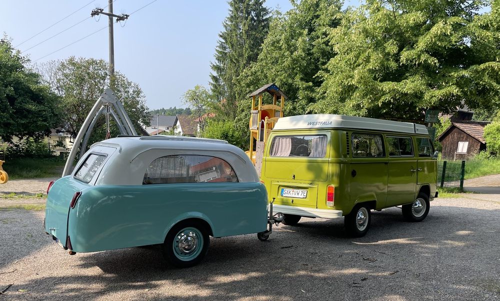 Micro Mini Wohnwagen Caravan Rarität von 1955 , nur 290 kg (Gebraucht ...