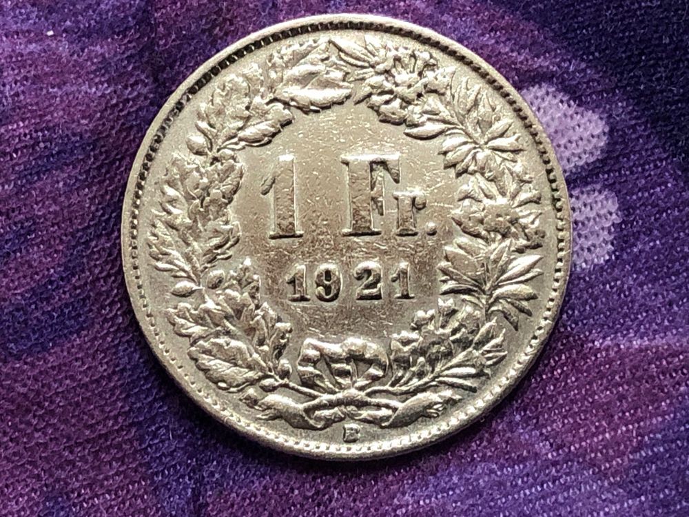 Schweiz 1 Franken 1921 Silber Rar | Kaufen auf Ricardo