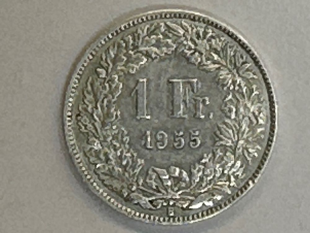 1 Fr. Silber Schweiz 1955 -vz | Kaufen auf Ricardo