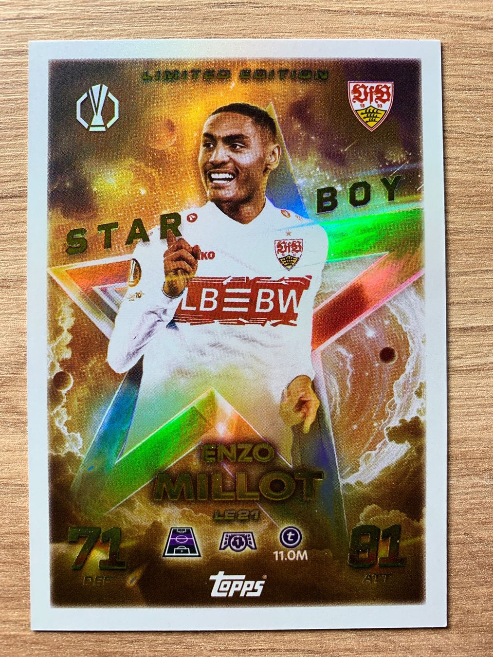 Soccer Enzo Millot Starboy LIMITED Match Attax 25/26 🔥 (Gebraucht) in ...