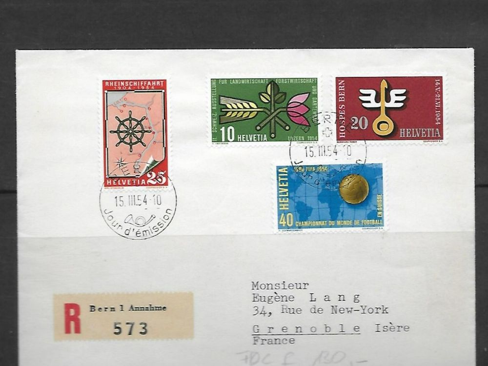 FDC 1954 F Kat: CHF 130.- (Gebraucht) in Basel für CHF 17 – mit Lieferung auf Ricardo kaufen