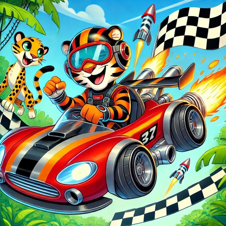 Turbo-Tiger und das schnelle Auto, Kinderbuch (Neu und originalverpackt ...