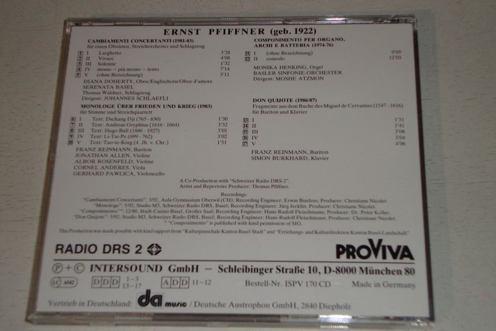 Ernst Pffifner - Diana Doherty,Franz Reinmann,Jonathan Allen (Gebraucht ...