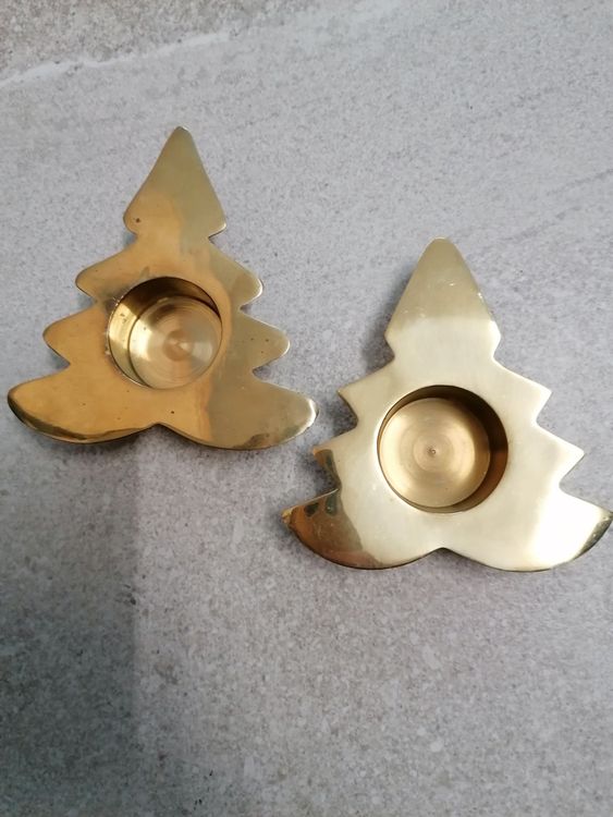 Kerzenständer Tanne gold | Kaufen auf Ricardo